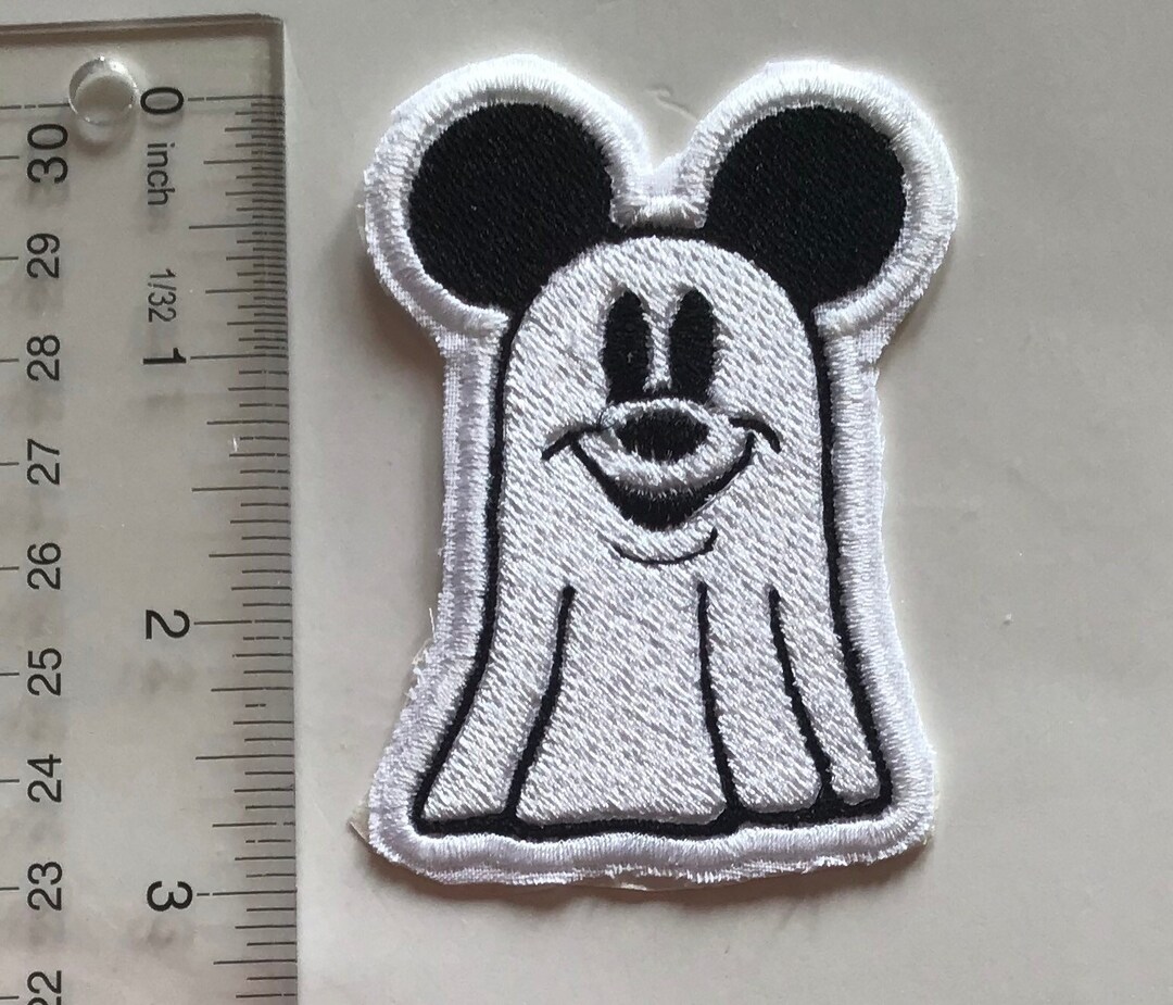 Mickey Mouse Ghost Boo Costume Tribute Patch Iron on - Etsy