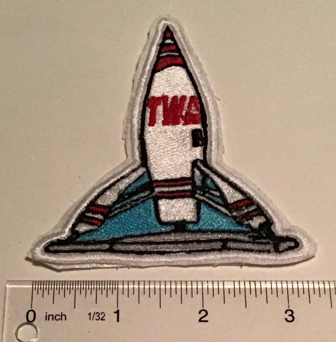 Disneyland TWA Moonliner Rocket Tribute Patch Iron on Tomorrowland ...