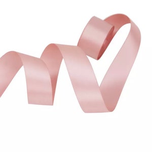 Rose Gold Satin Ribbon, Double Face Satin Ribbon Polyester, Craft ...