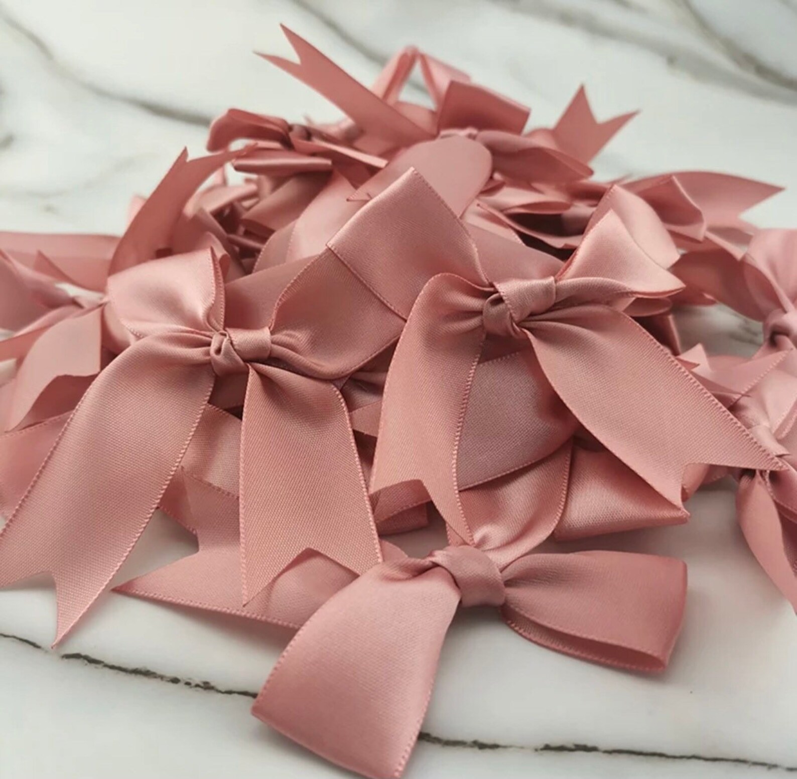 Rose Gold Satin Bows, Ribbon Bow, Flowers, Craft Decoration, Handwork ...