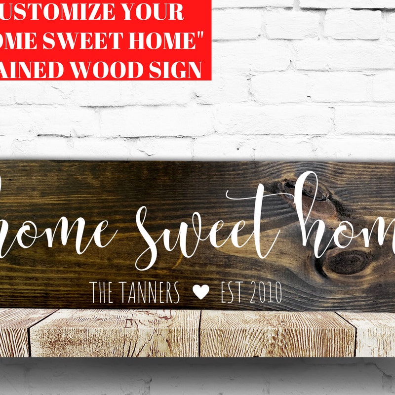 Outdoor Home Sweet Home Sign - Etsy
