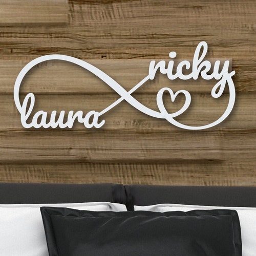 Infinity Sign Containing Names Personalized Metal Infinity | Etsy