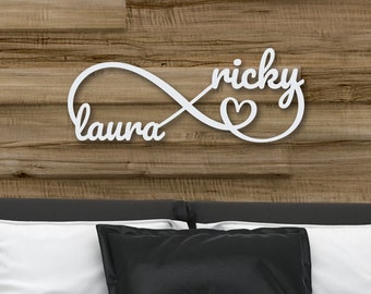 Personalized Metal Infinity Sign Infinity Name Sign Custom - Etsy