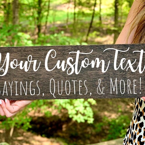 Personalized Wood Sign Custom Painted Signs Custom - Etsy