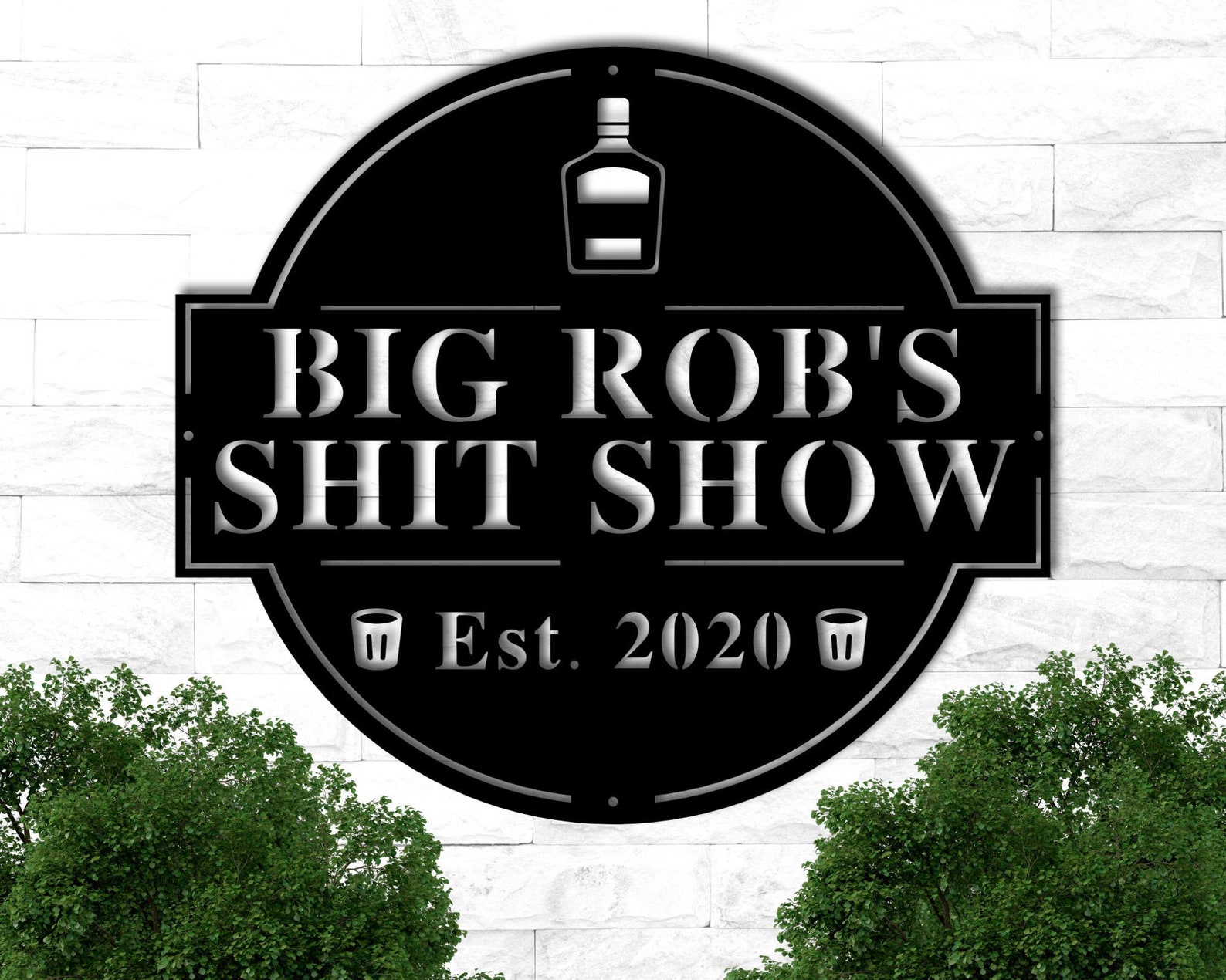 Personalized Bar Metal Sign for Home Bar, Custom Metal Bar Sign, Patio ...