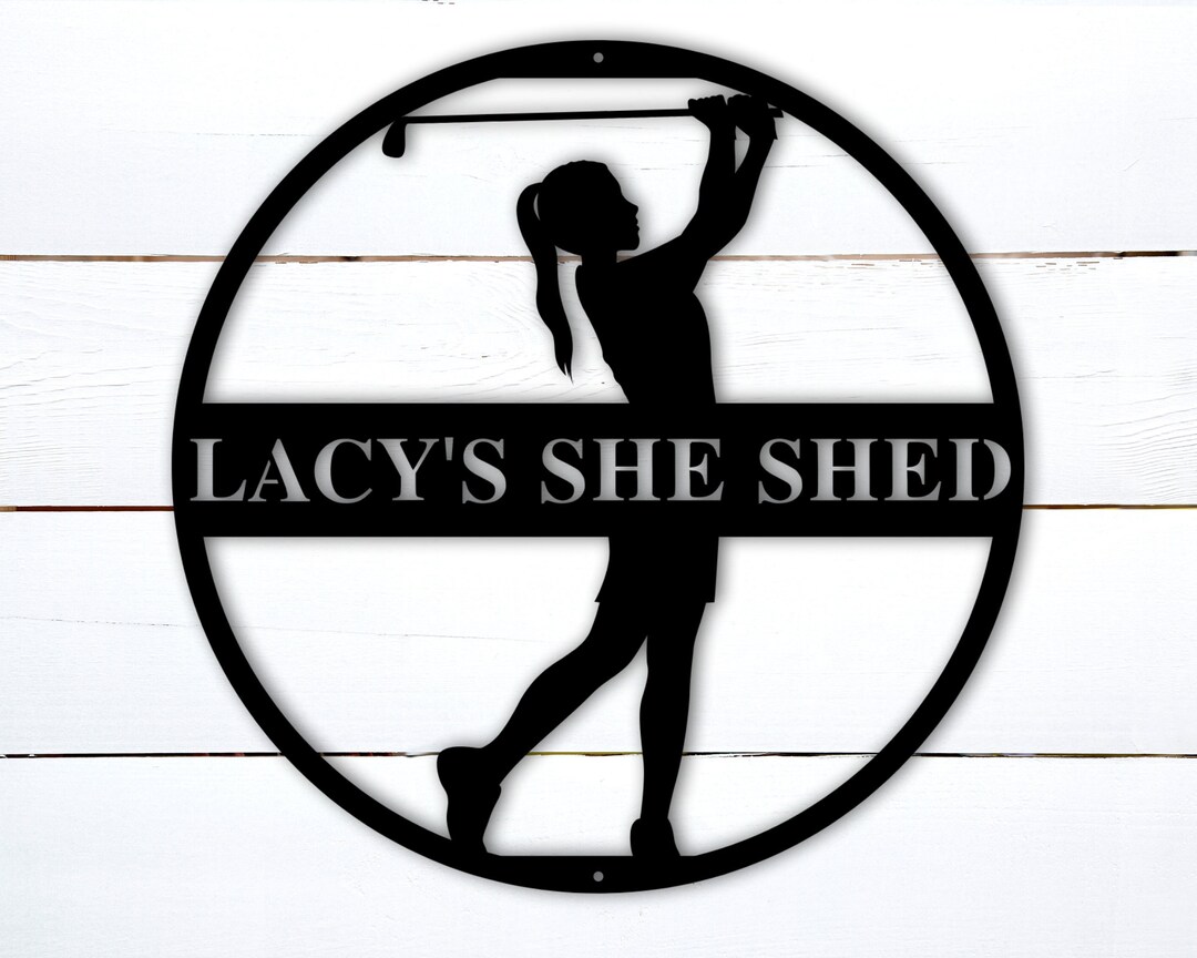 Personalized Golf Sign-metal Golf Wall Art, Womens Golf Gifts for Women ...
