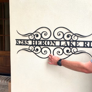 Metal Address Sign for House, Address Plaque, House Number Plaque ...