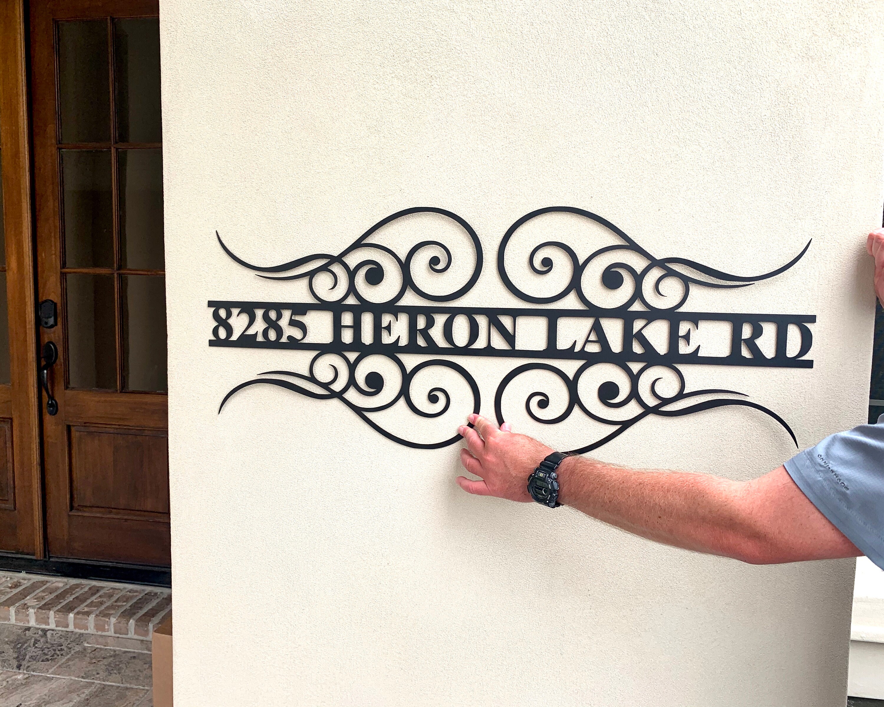 Metal Address Sign for House Address Plaque House Number - Etsy