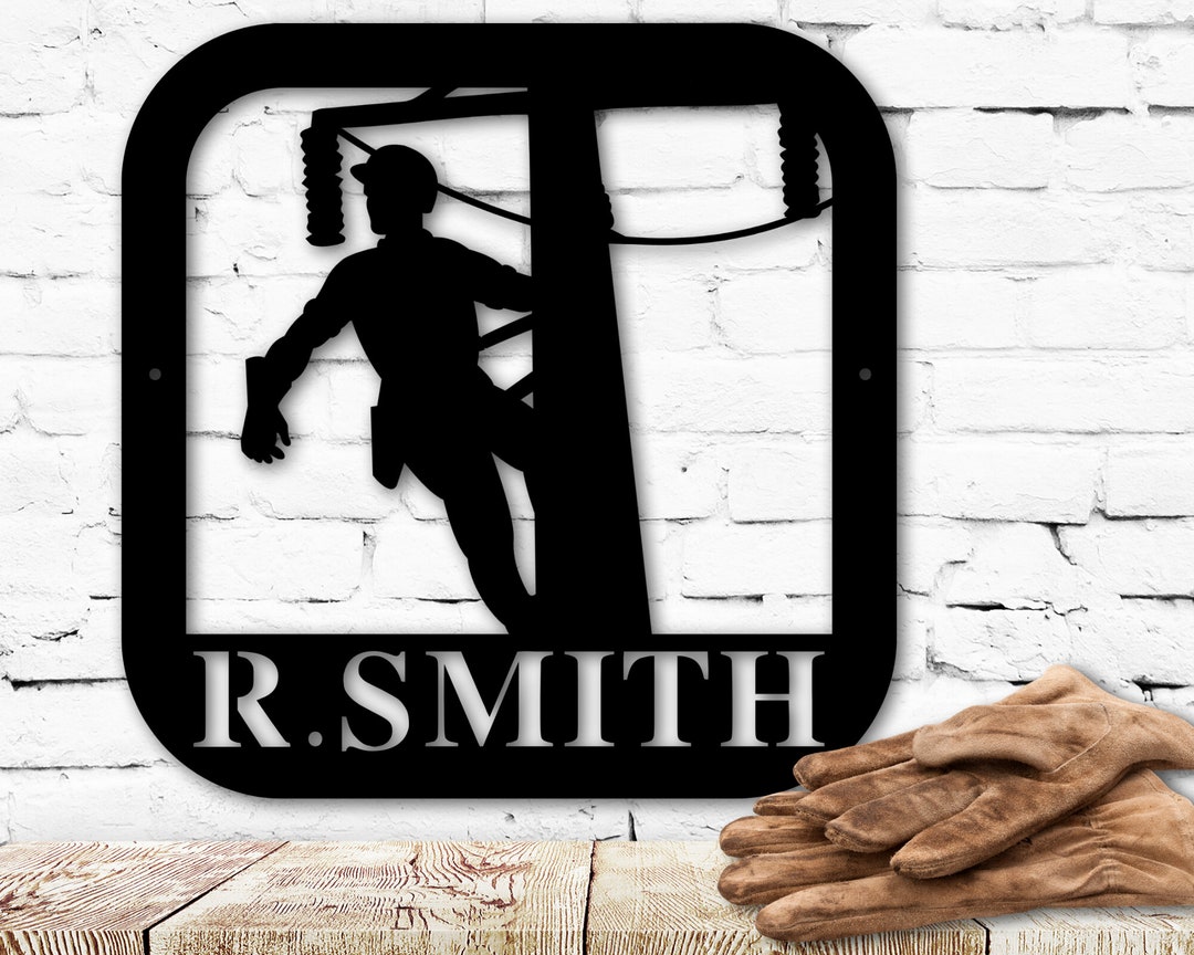 Personalized Lineman Metal Sign, Lineman Sign, Lineman Gifts, Metal ...