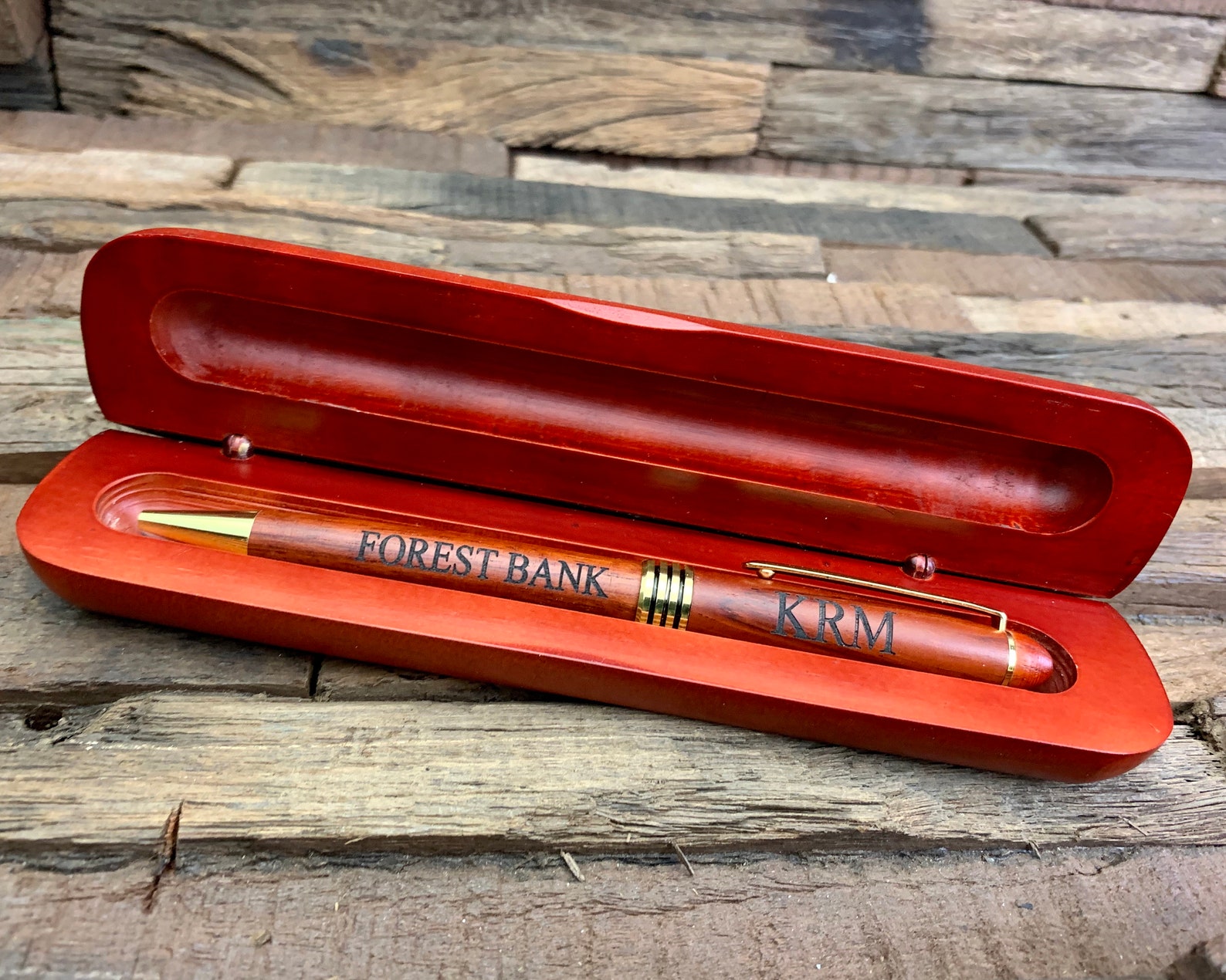 Personalized Pen Gift, Engraved Pen and Case, Custom Pens for Men, Wood ...