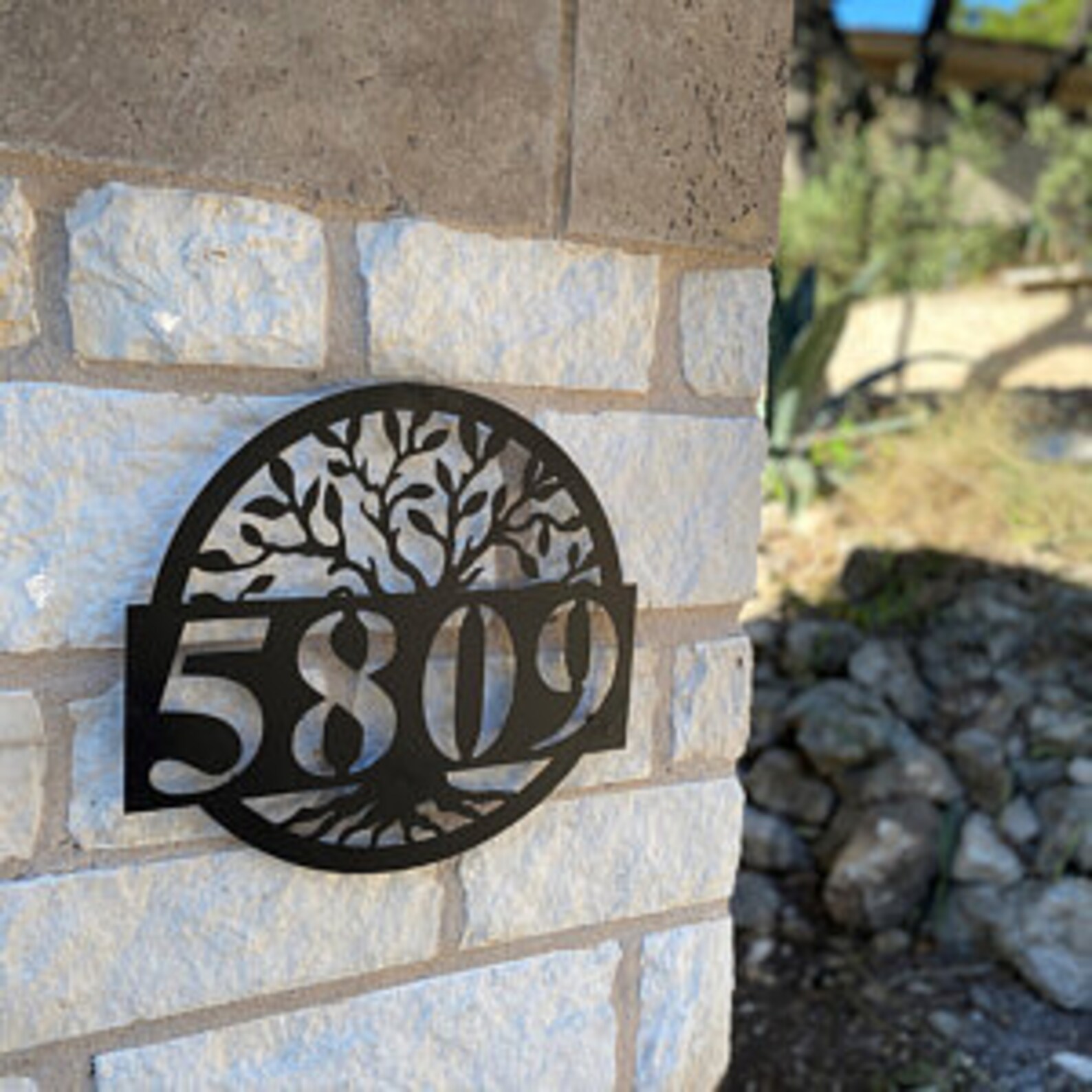 Metal House Numbers Address Sign House Number Plaque Metal - Etsy Canada