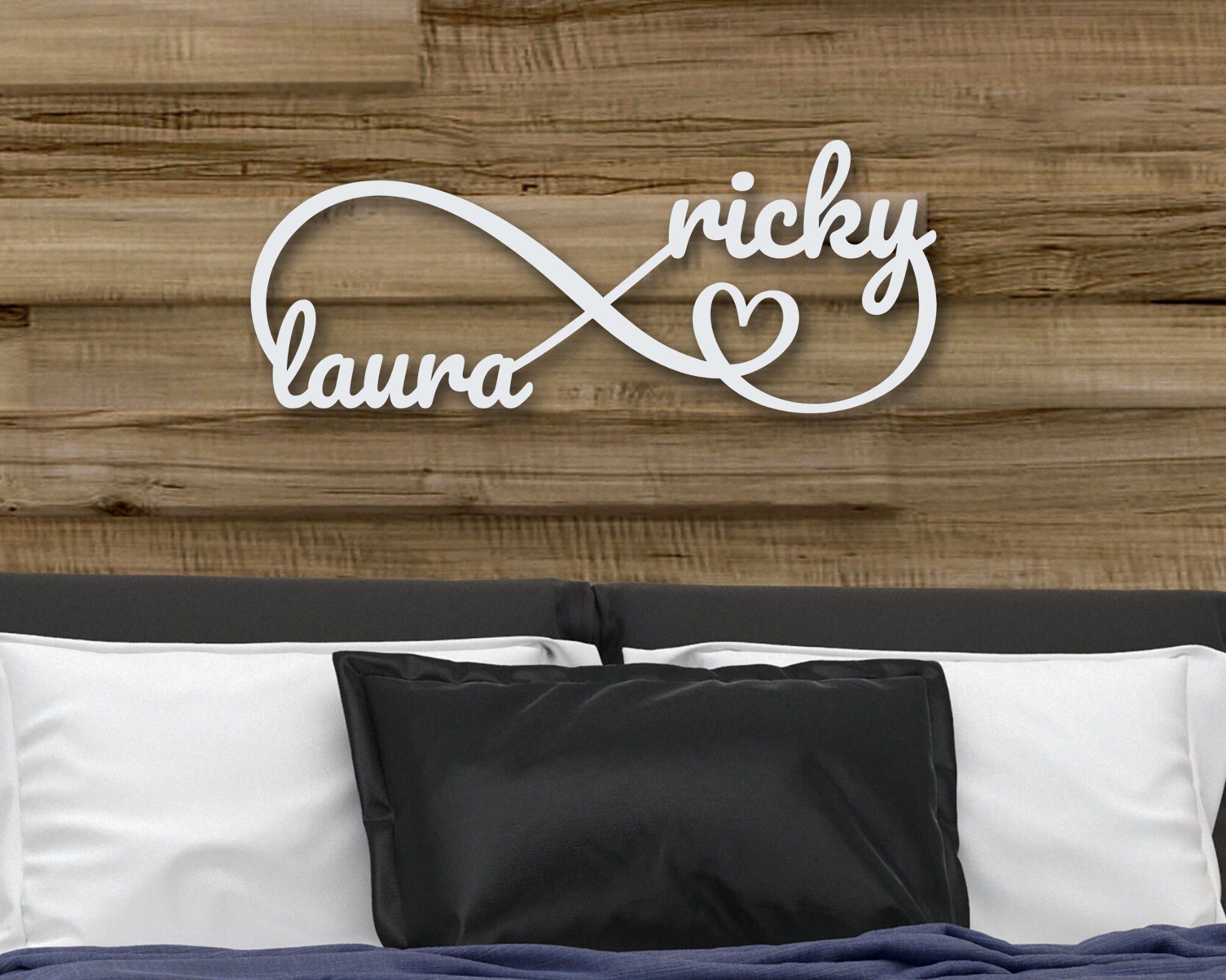 Personalized Metal Sign Infinity Sign Wall Art Name Sign - Etsy