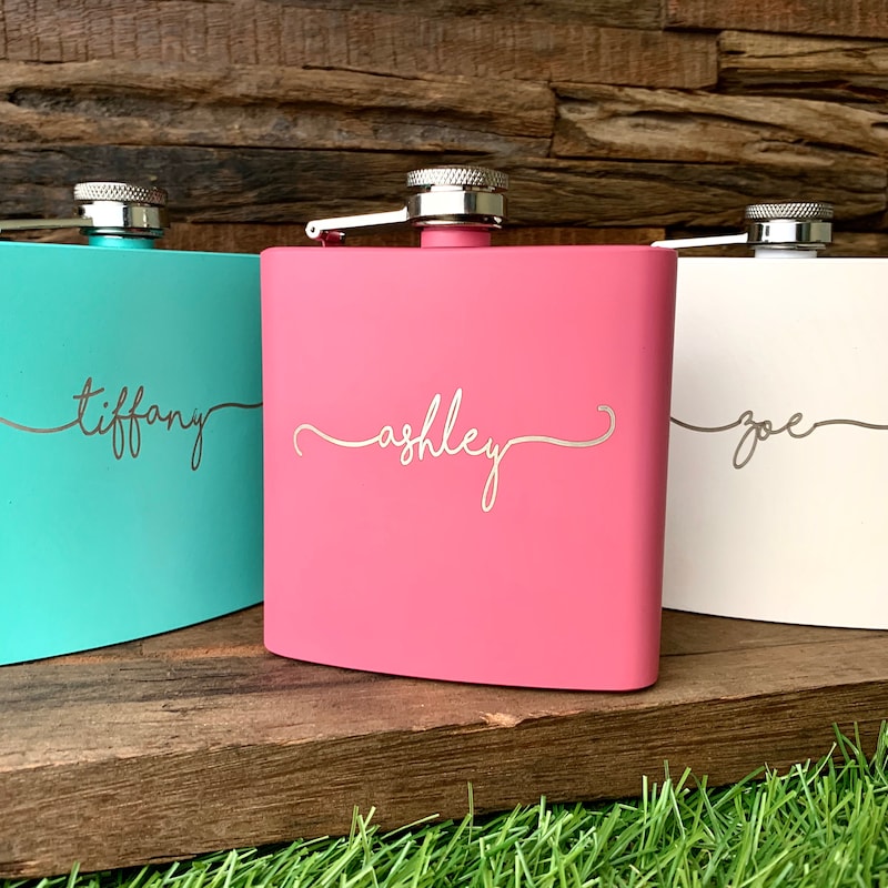Personalized Flask - Etsy