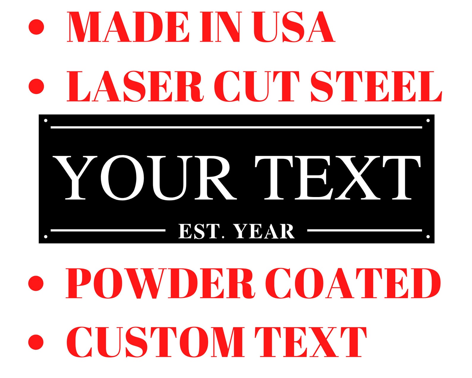 Custom Metal Sign Metal Signs Personalized Personalized - Etsy