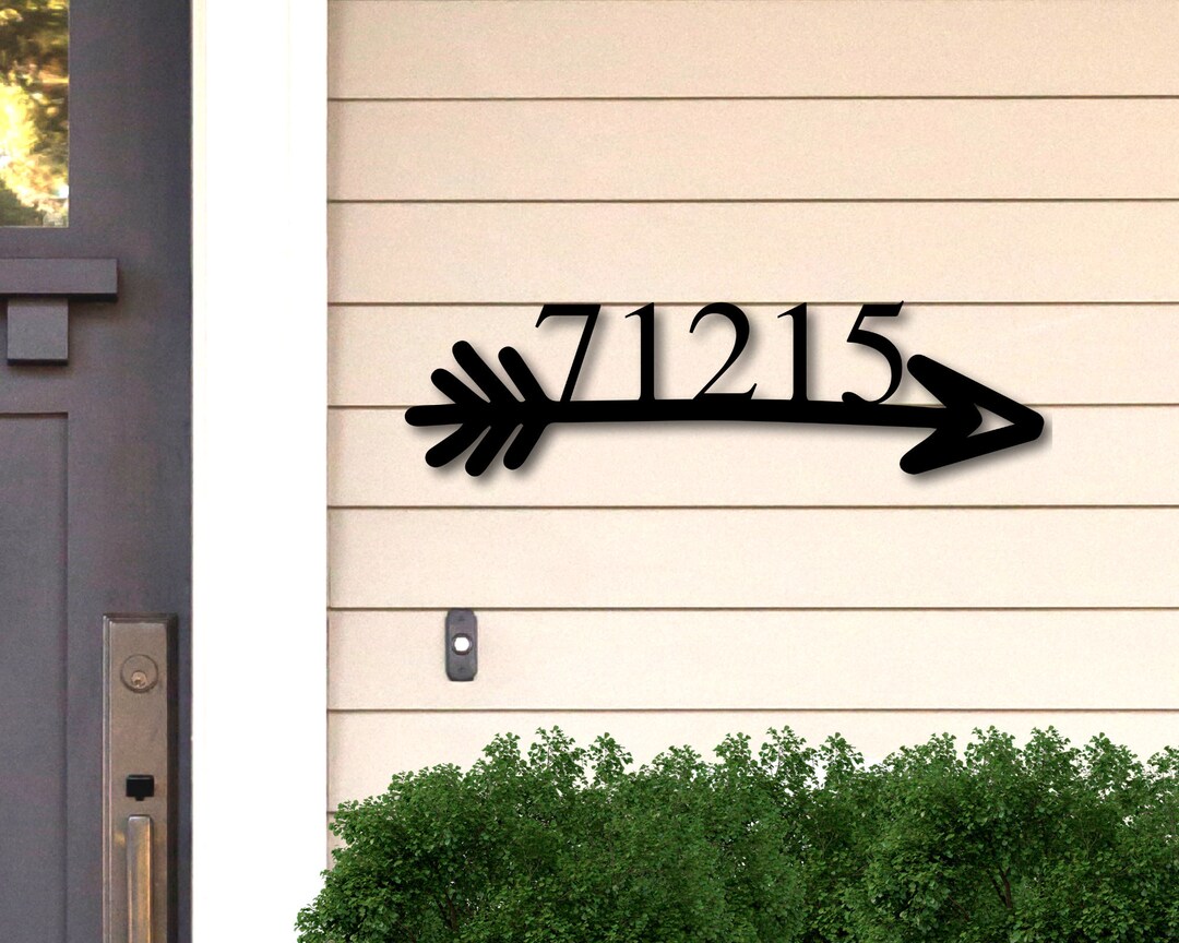 Custom Metal Address Sign, Address Plaque, Metal Address Numbers ...