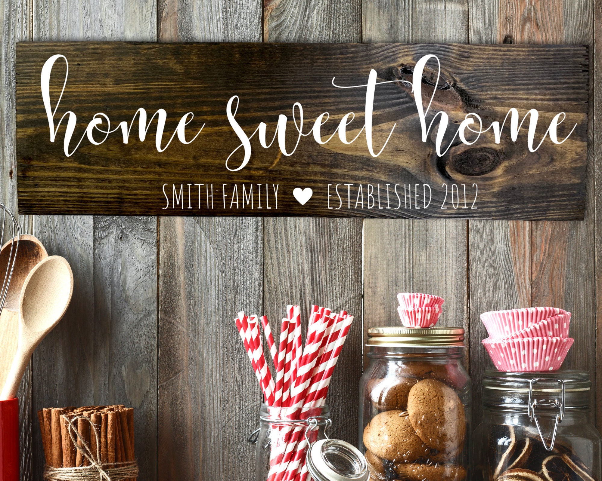 Home Sweet Home Wood Sign Custom Home Sweet Home Sign Wood | Etsy
