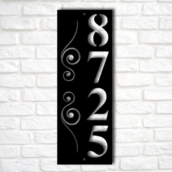 Vertical Address Plaque - Etsy