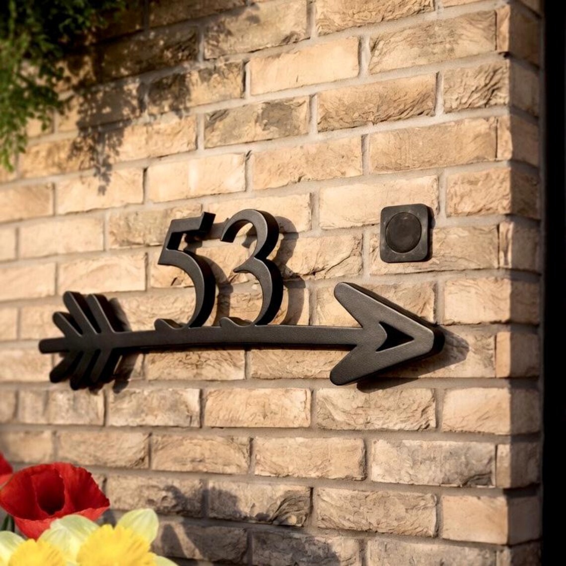Personalized Address Arrow Sign, Metal Address Sign, Address Plaque ...