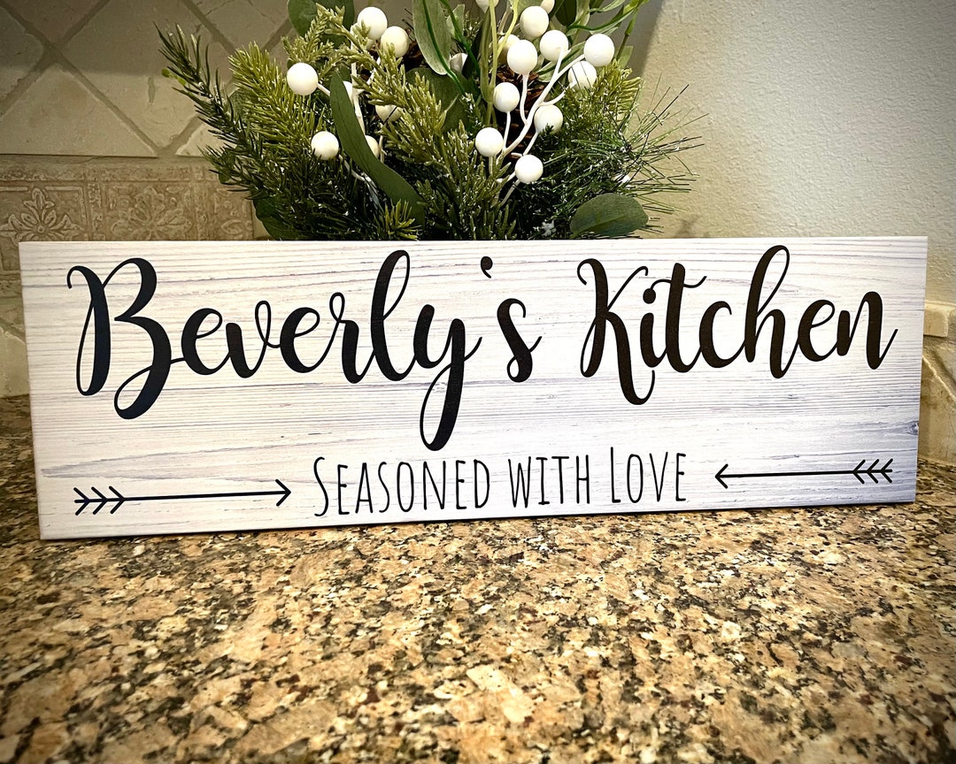 Personalized Kitchen Sign, Custom Kitchen Sign, Wood Sign for Kitchen ... Personalized Kitchen Sign, Custom Kitchen Sign, Wood Sign for Kitchen ...