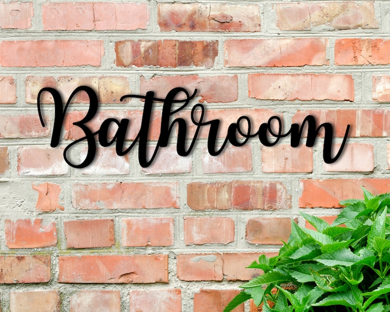 Bathroom Wall Decor Bathroom Sign Public Restroom Sign - Etsy