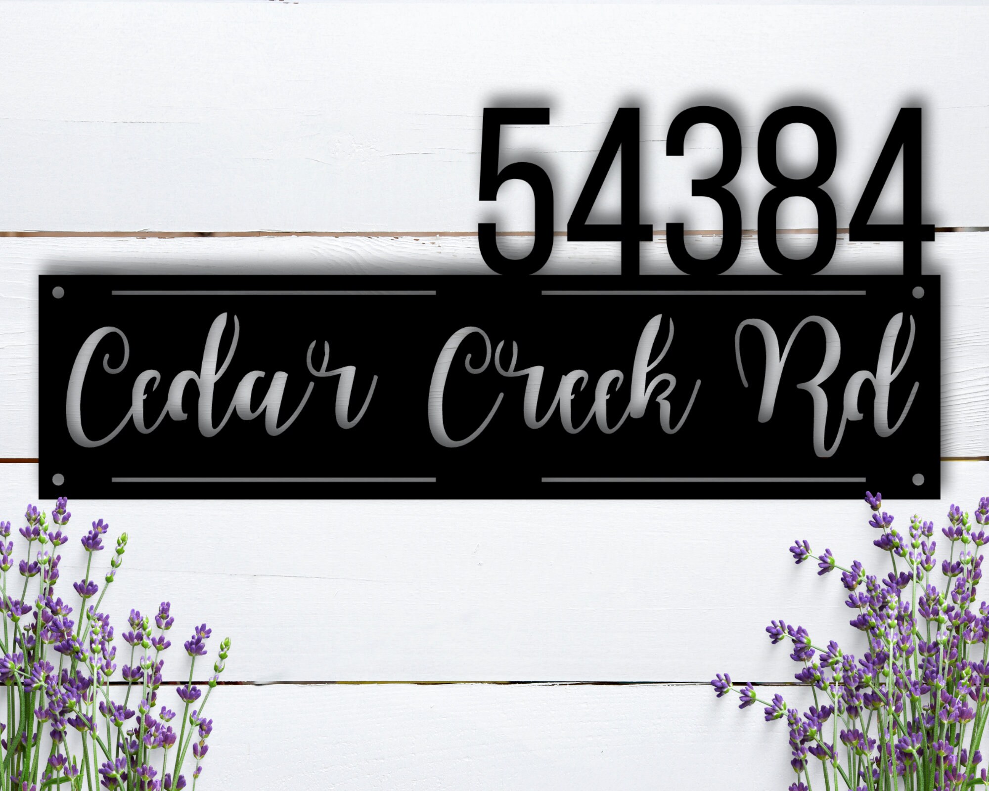 Modern Address Sign Address Plaque Address Numbers - Etsy