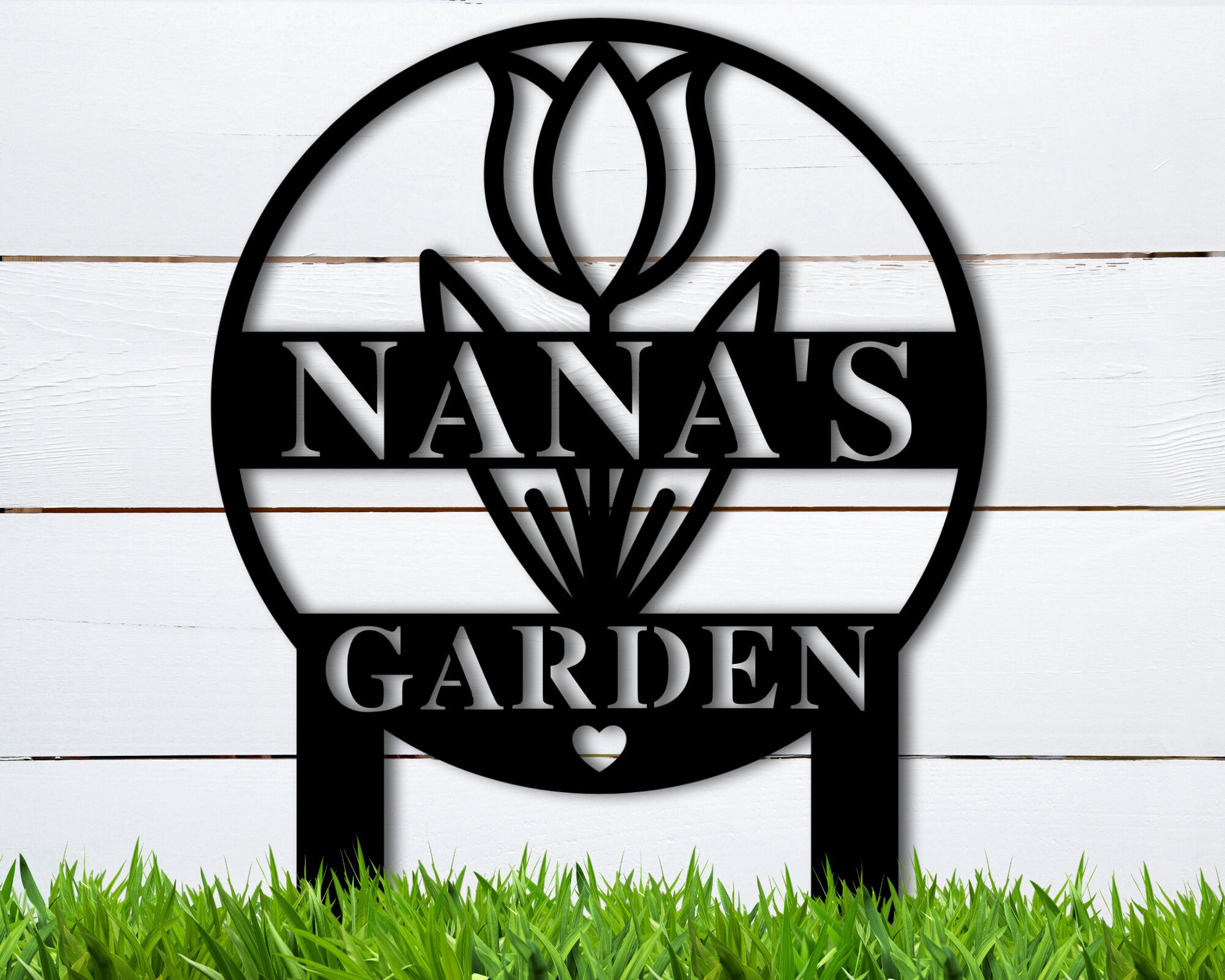 Personalized Garden Sign With Stake Metal Sign for Garden - Etsy