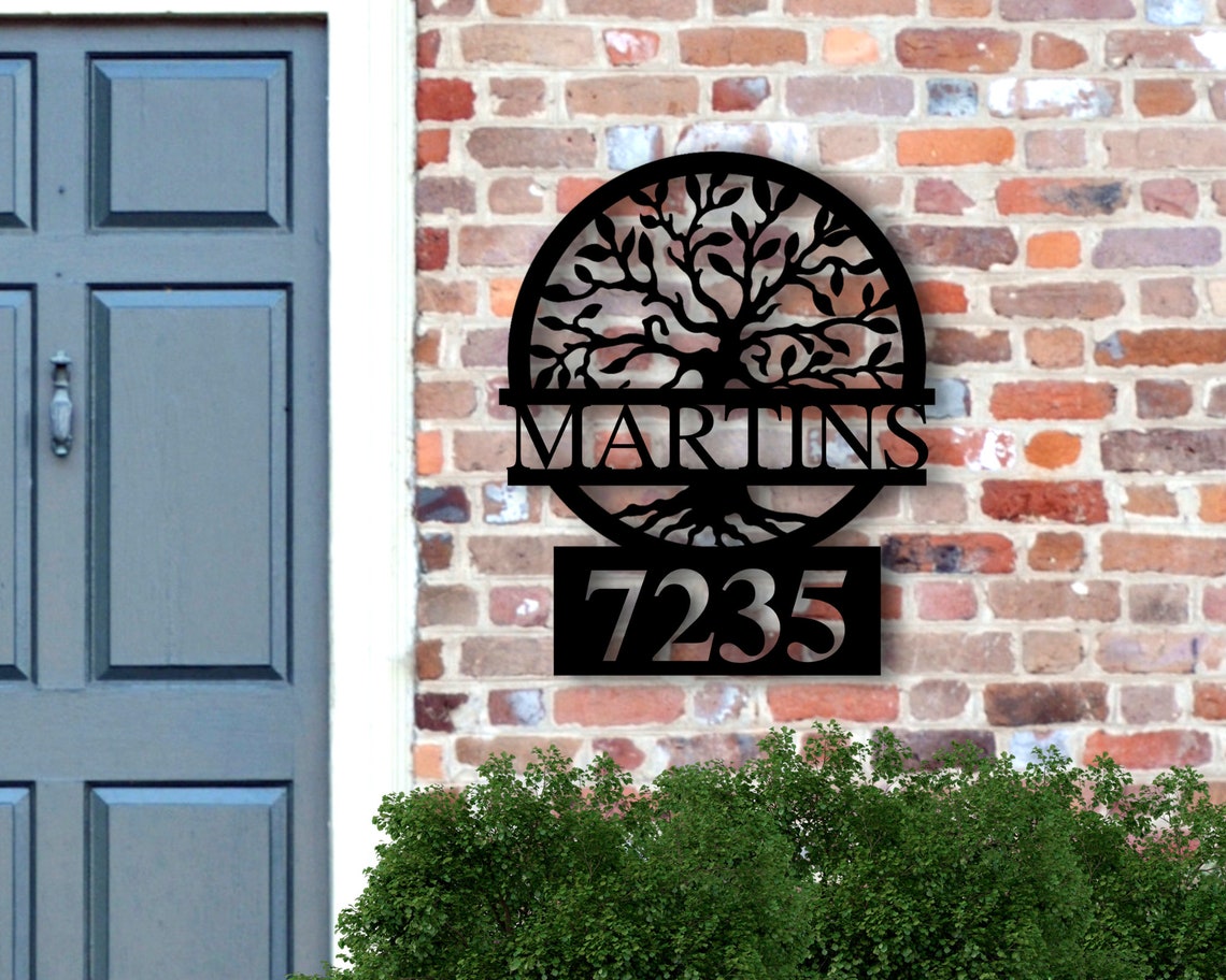 Metal Address Plaque for House Address Sign House Number - Etsy