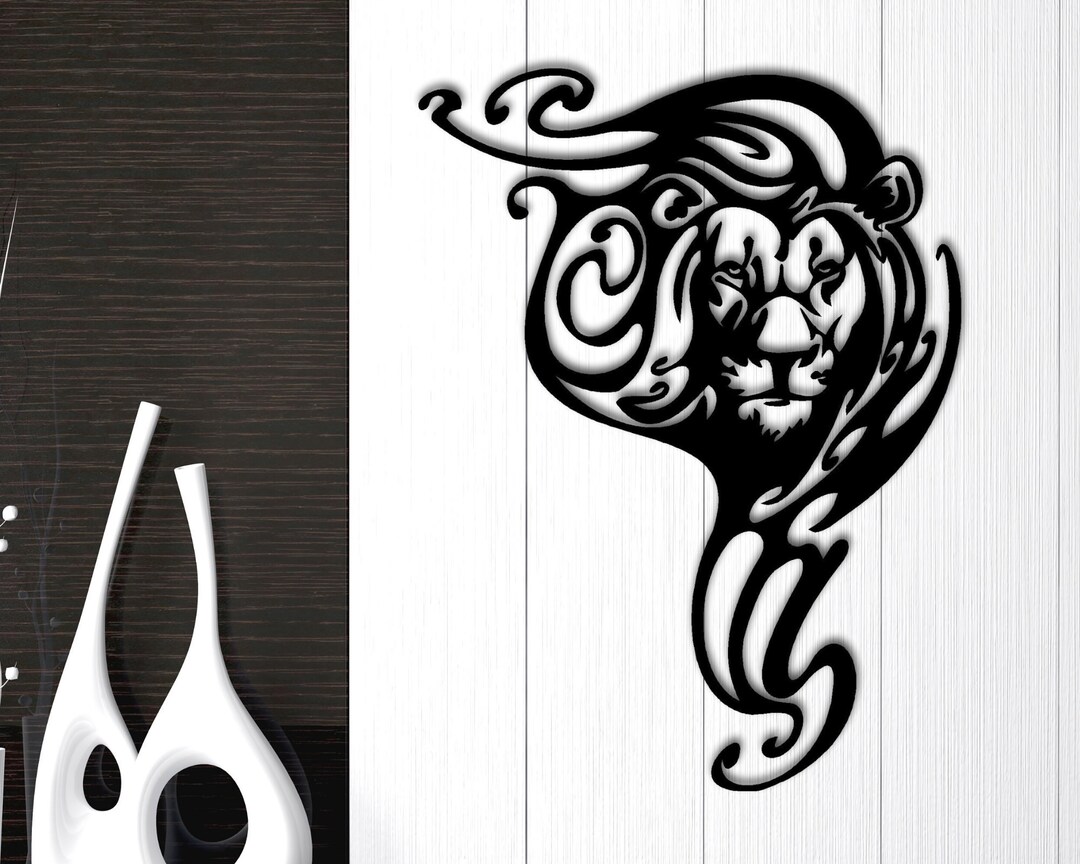 Lion Metal Wall Art, Leo Metal Wall Art, Metal Wall Sign, Metal Wall ...