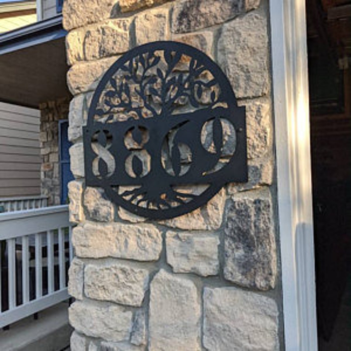 Metal House Numbers Address Sign House Number Plaque Metal - Etsy