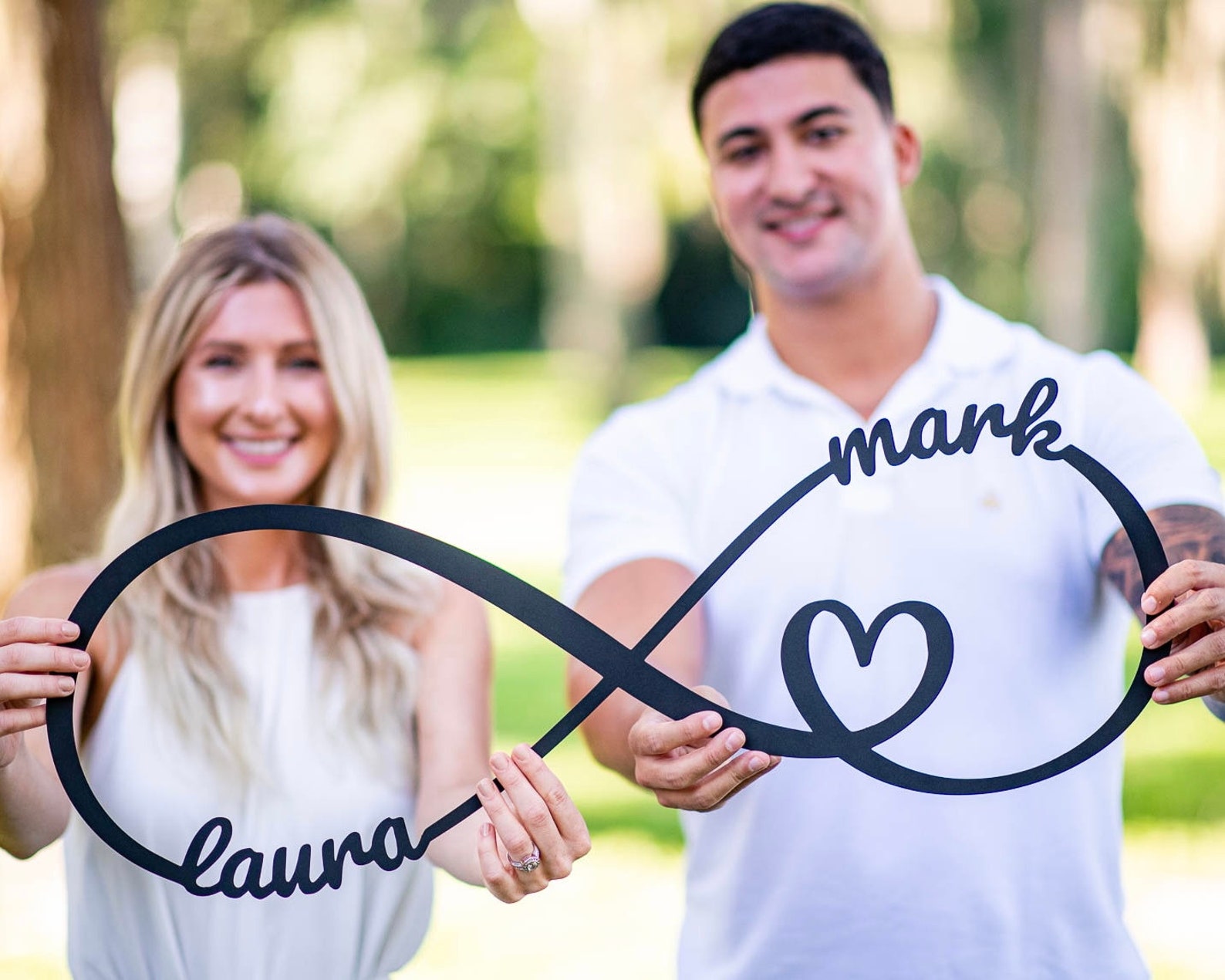 Infinity Sign Containing Names Personalized Metal Infinity - Etsy