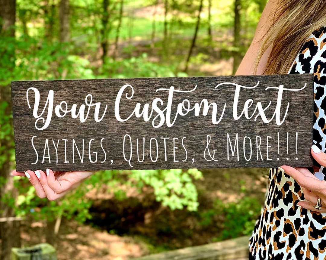 Personalized Wood Signs,custom Sign, Custom Wooden Signs, Custom Sign ...