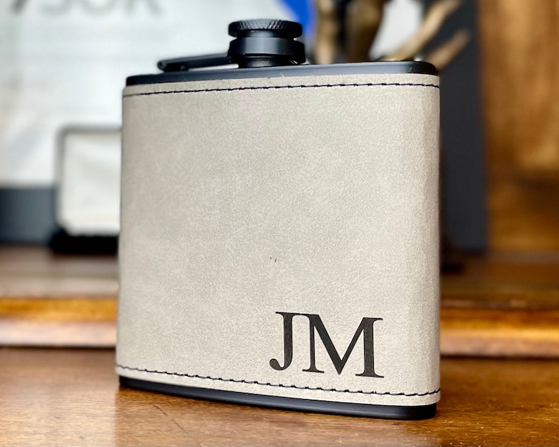 Personalized Flask for Men Leather Flask Flask Personalized - Etsy