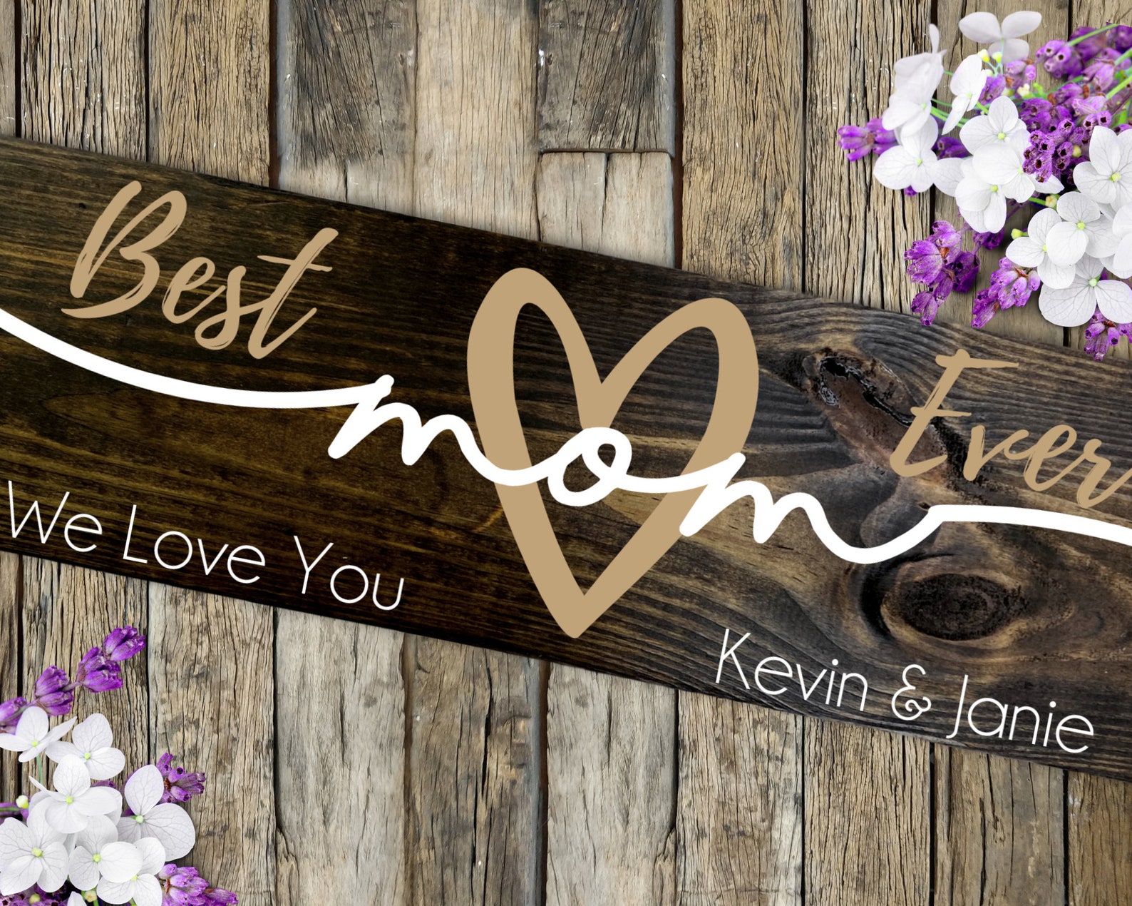 Best Mom Ever Sign Personalized Mom Sign Custom Mom Sign - Etsy