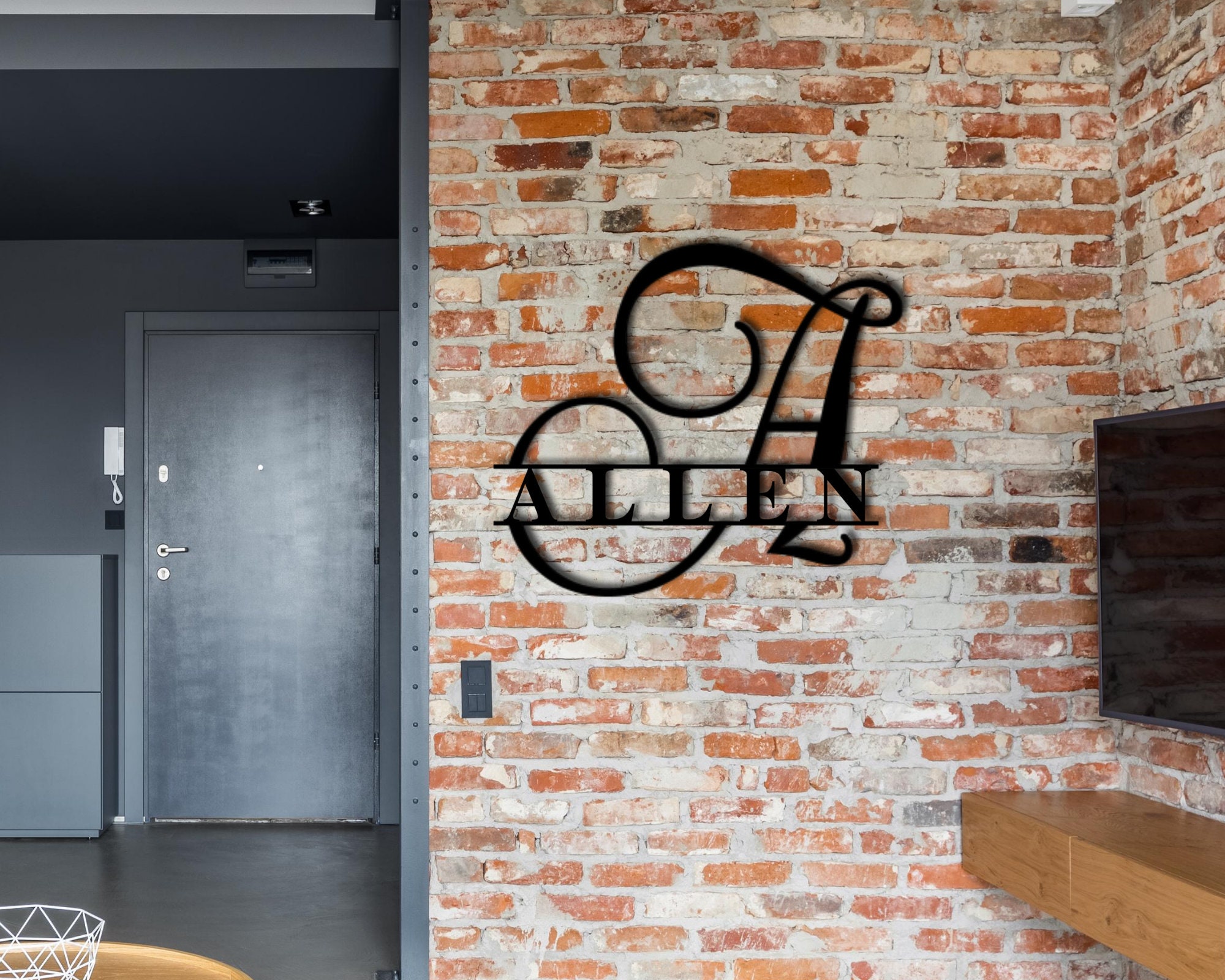 Metal Name Sign Outdoor Metal Wall Art Family Name Sign Metal - Etsy