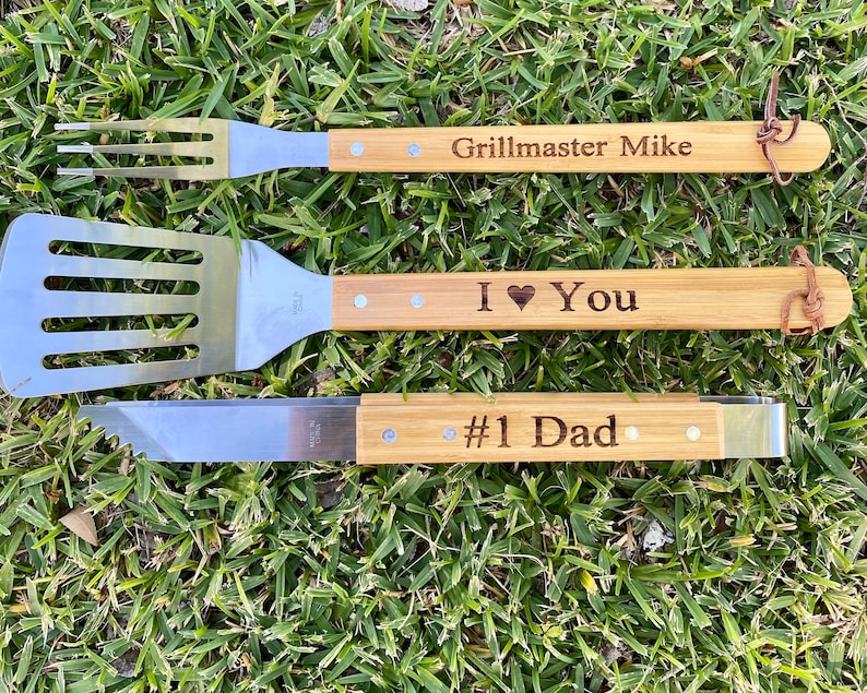 Personalized Spatula Grilling Spatula BBQ Spatula Bamboo | Etsy
