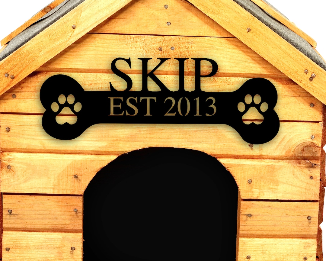 Personalized Pet Name Sign, Metal Sign for Dog, Personalized Dog Gifts ...
