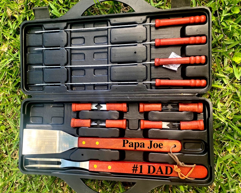 Christmas Gifts for Dad, BBQ Grill Set, Personalized Gifts, Dad Gift ...