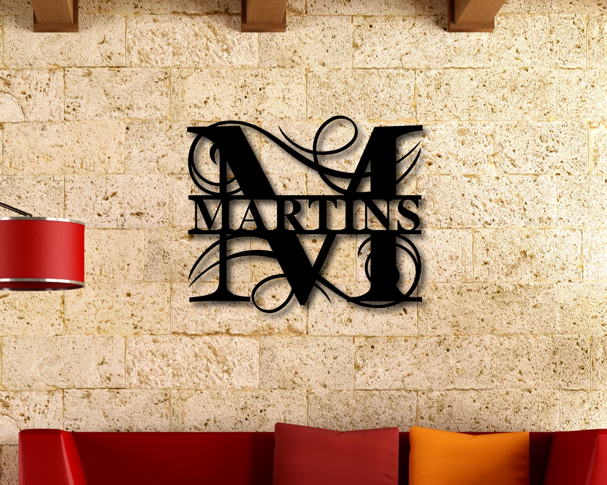 Last Name Metal Sign Family Name Sign Personalized Metal - Etsy