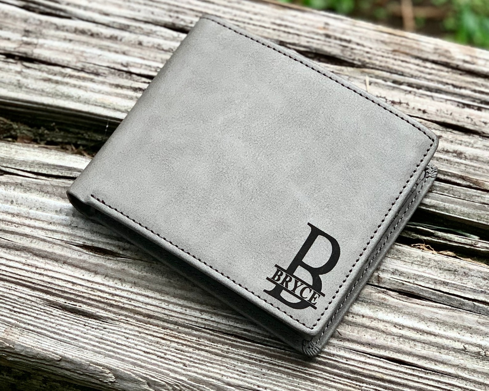 Engraved Mens Wallet Personalized Wallet Men Wallet Leather - Etsy
