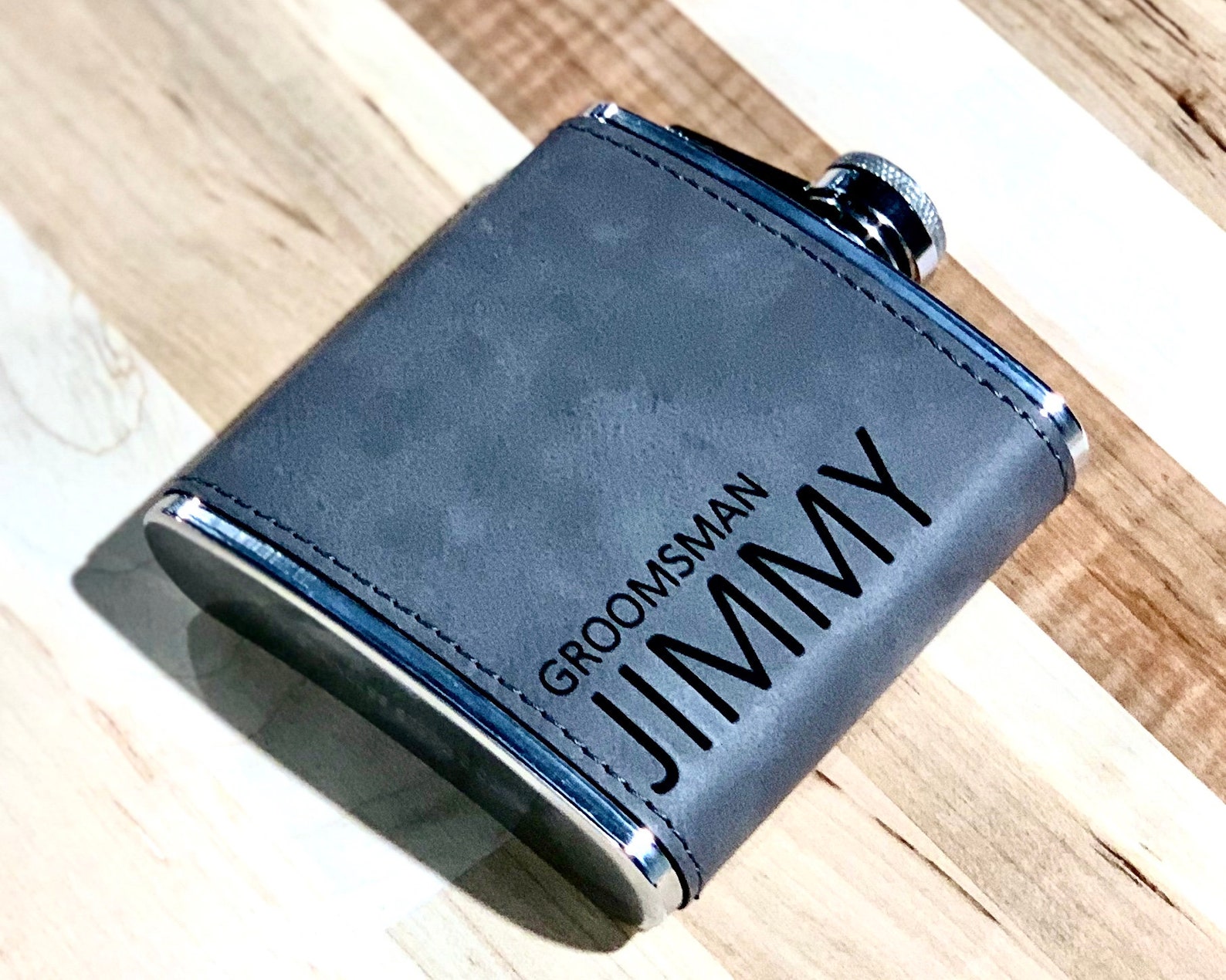 Personalized Engraved Leather Flasks for Groomsmen Gifts - Etsy