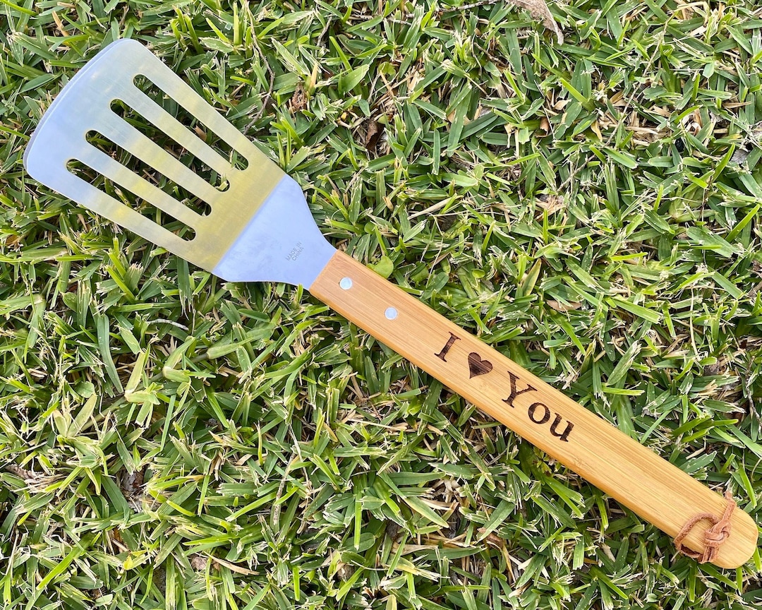Personalized Spatula, Grilling Spatula, BBQ Spatula, Bamboo Wood ...