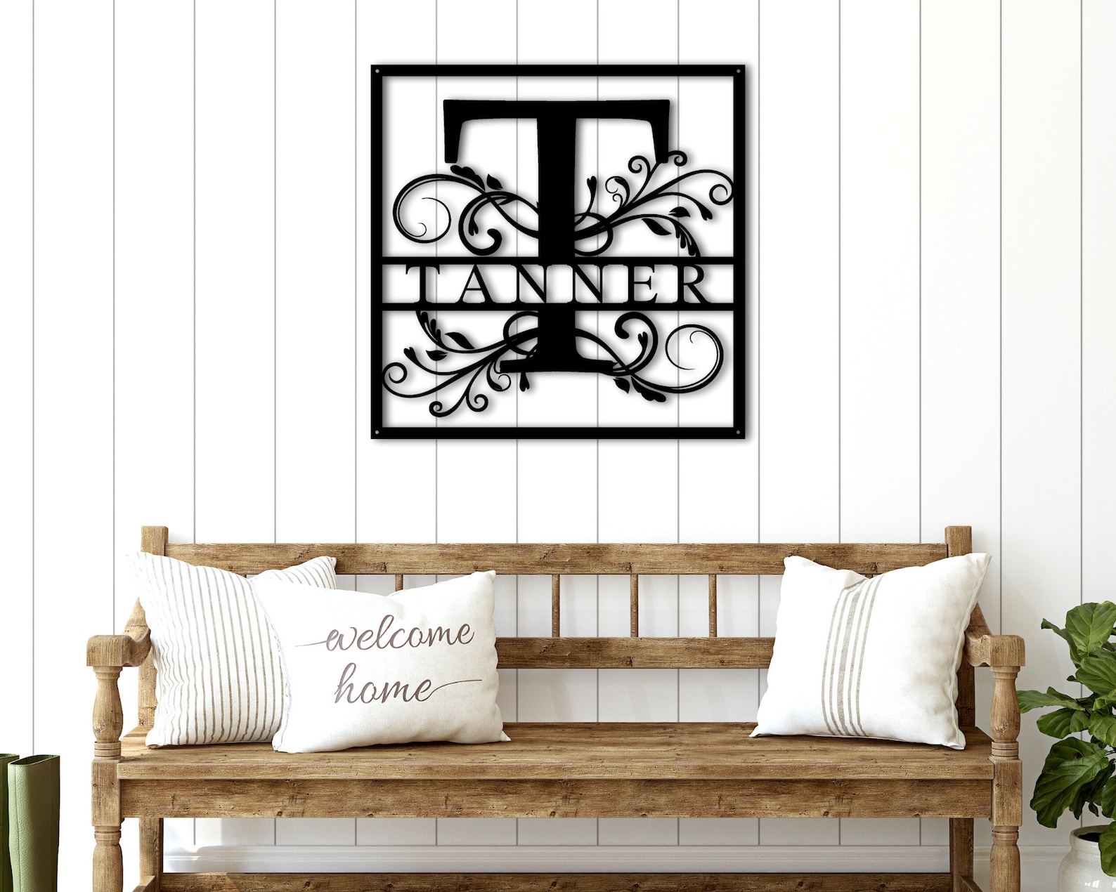 Metal Last Name Family Sign Personalized Metal Name Sign - Etsy