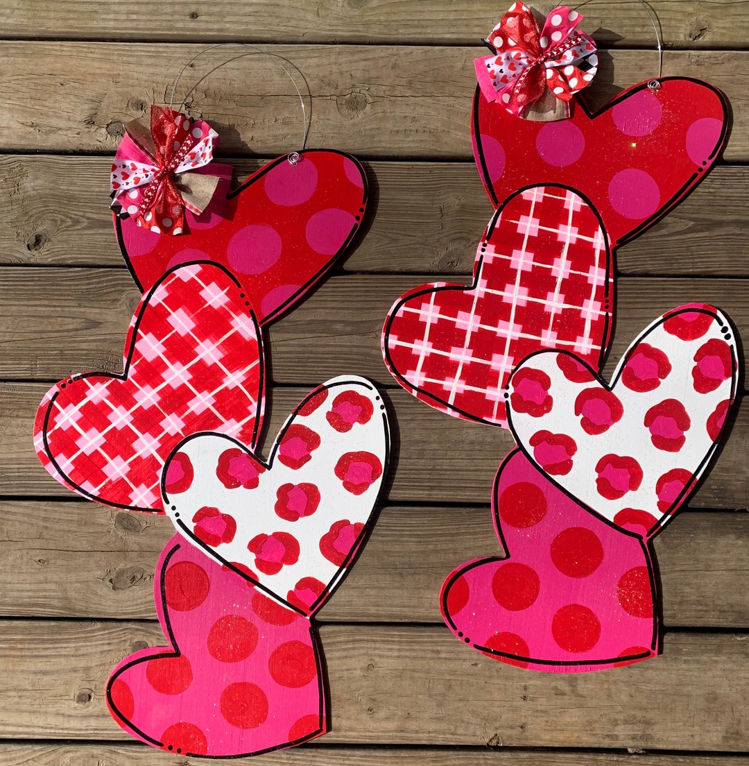 Personalized Door Hanger, Valentines Day Door Hanger, Valentine Door ...