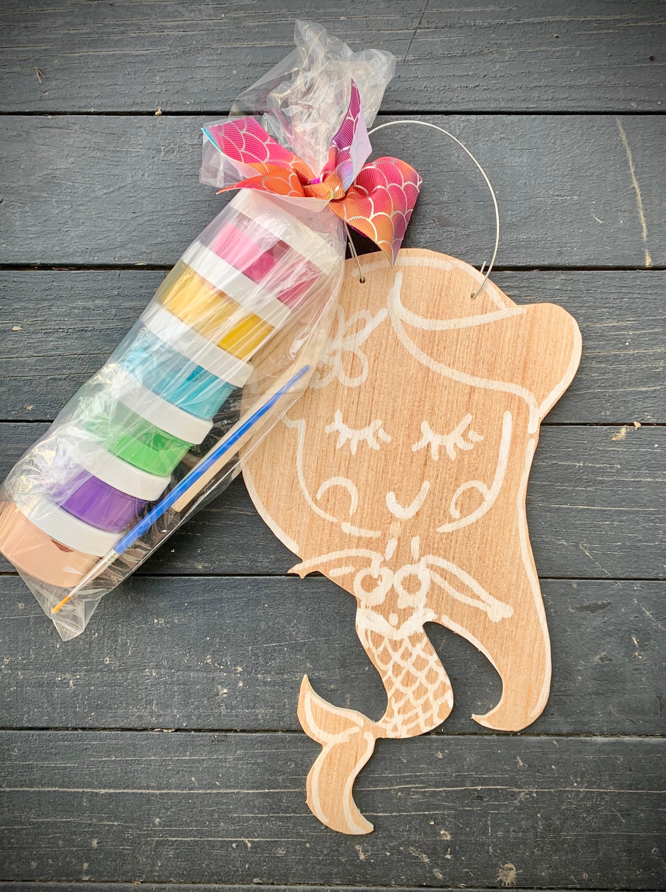 Mermaid Paint Kit Kids Paint Kit Paint at Home Kit Kids Art | Etsy