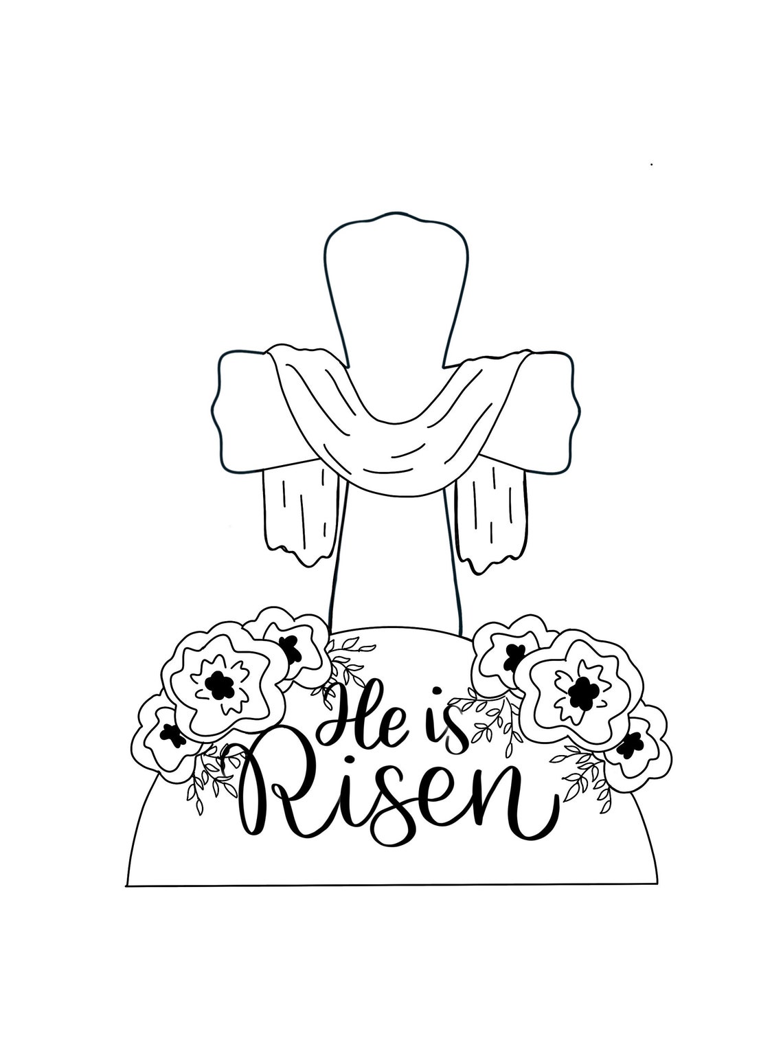 TEMPLATE Easter Door Hanger Template DIY Cross Door Hanger - Etsy