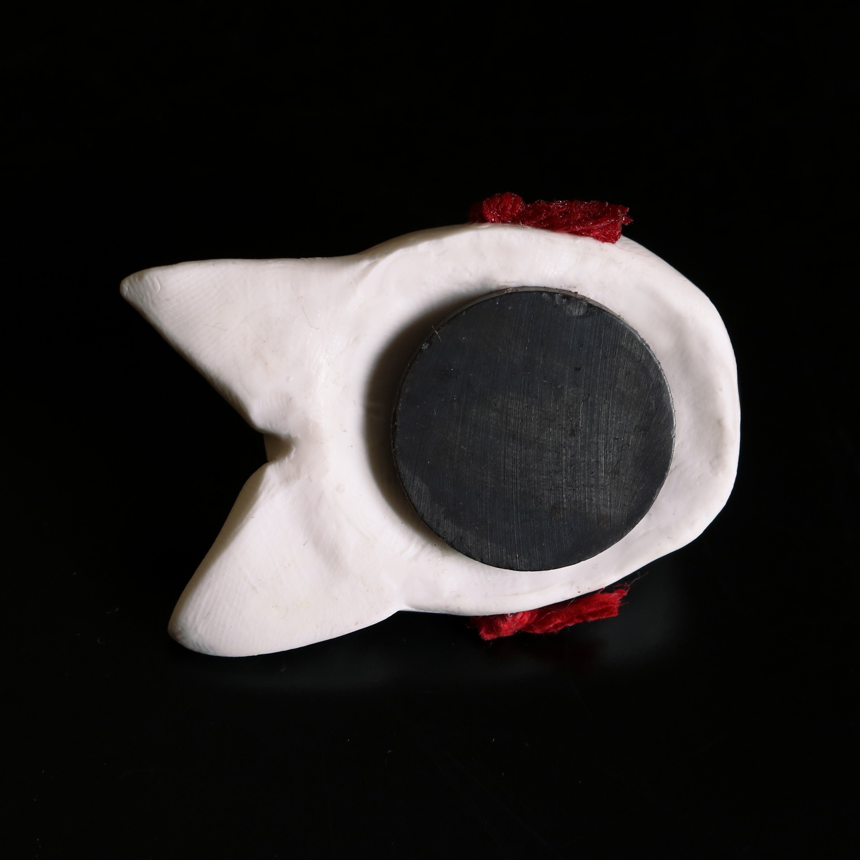 Traditional Kitsune Japanese Mask, as Magnet, Keychain, Pin and Badge ...