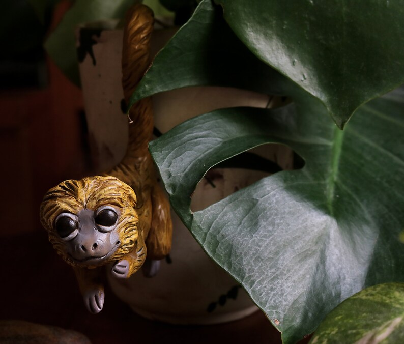 Animal Figures Frog Hummingbird Salamander and Monkey | Etsy