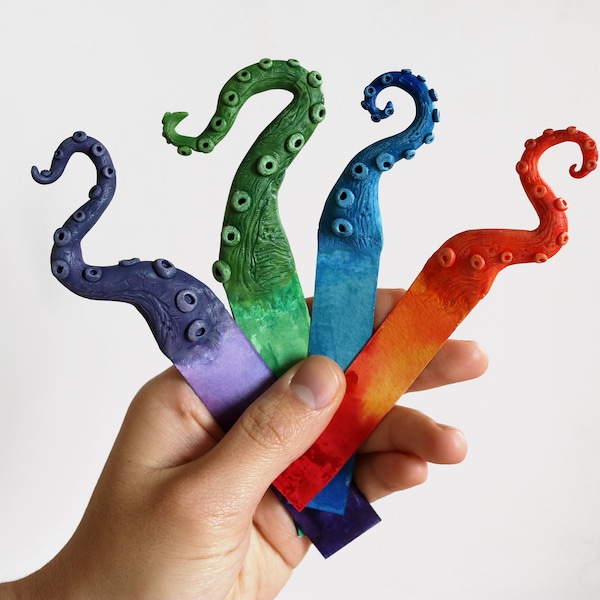 Octopus Bookmark - Etsy