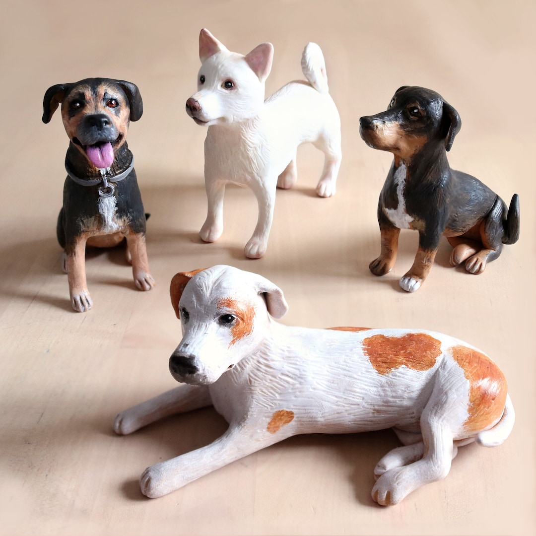 Handmade Dog Figurine Personalized - Pet Portrait From Picture - Etsy