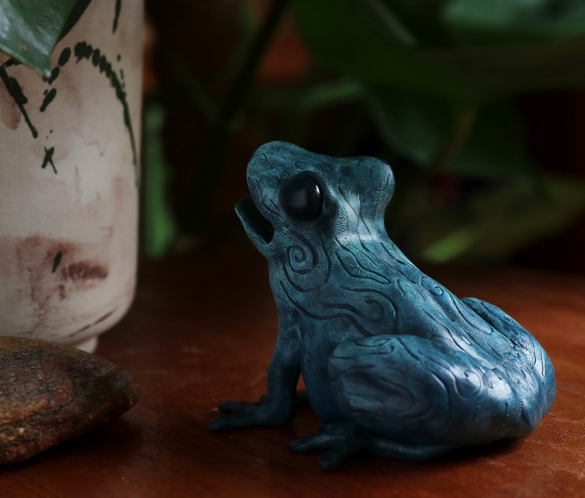 Animal Figures Frog Hummingbird Salamander and Monkey - Etsy